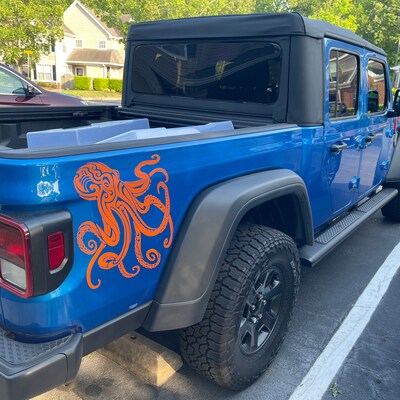 Octopus With Bubbles Sticker Car Van Stickers Truck Camper Caravan ...