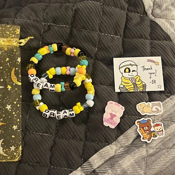 Undertale AU Inspired Handmade Character Kandi Bracelets + Custom AU ...