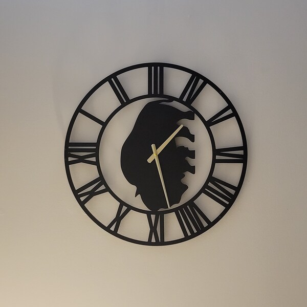 Custom Wall Clock From Your Logo, Personalized Metal Wall Art, Office ...