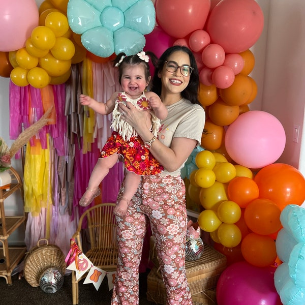 Groovy 1st Birthday Outfit, Two Groovy Outfit, Groovy Baby, Hippie ...