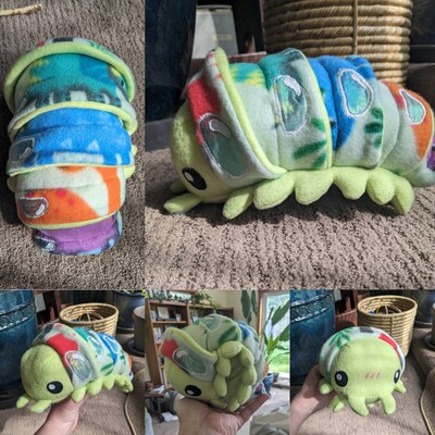 Isopod Roly Poly Pillbug Plush Animal Sewing Pattern .pdf Tutorial Wood ...