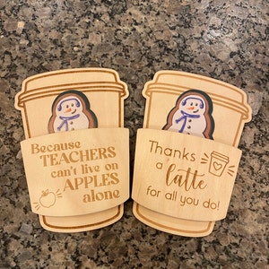 Teacher Gifts Gifts for A Teachers Teacher Gift Card Holder Coffee Gift ...