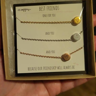 Set of 3 Friend Necklaces Friendship Necklaces 3 Friend Gift ...