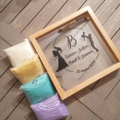 Wedding Sand Ceremony Photo Frame With Sand Unity Sand Ceremony With ...