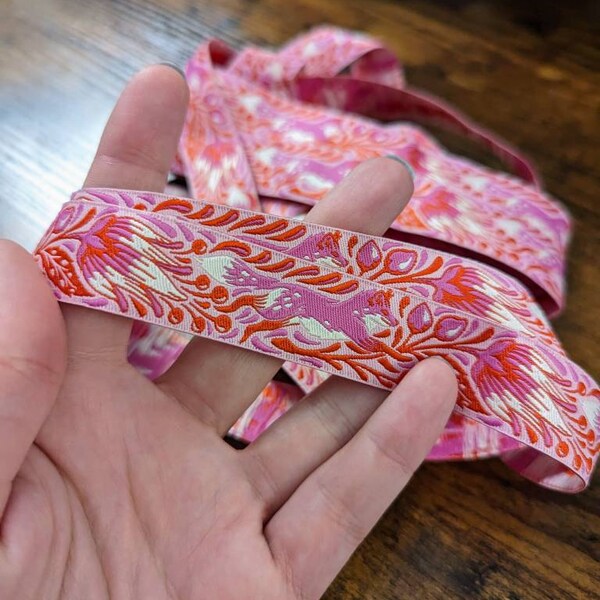 Tula Pink: Untamed, Renaissance Ribbon, Impending Bloom, Cosmic, 16mm ...