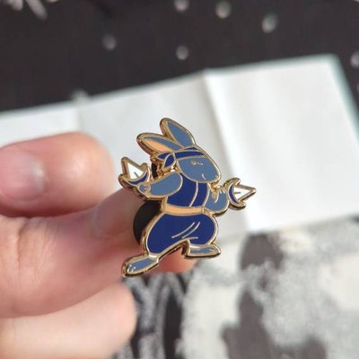 Moon Rabbit Hard Enamel Pin Gold, White Bunny Rabbit Lapel Pin ...