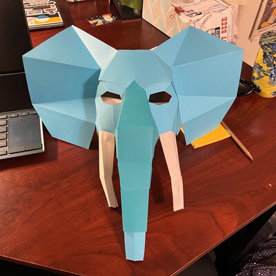 DIY Low Poly Cheetah Mask, Cheetah Mask, DIY Printable Animal Mask ...