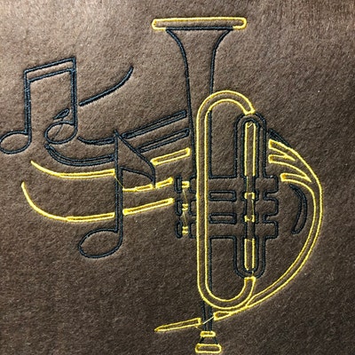 Machine Embroidery Design Musical Instrument Collection 07 - Etsy