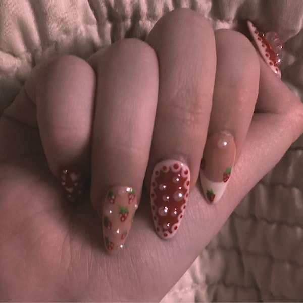 Miffy Press on Nails / Cyberpunk Nails / Chrome Nails / Funky Nails ...