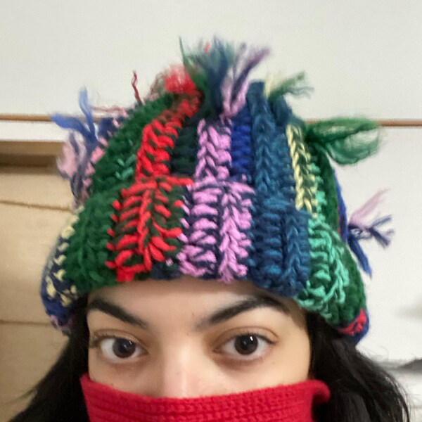 Crochet Scrap Beanie - Handmade Beanie - Etsy