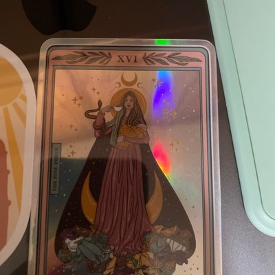 The Mother Tarot Card Holographic Sticker, Mom Life Tarot Waterproof ...