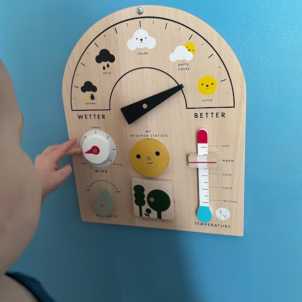 The Original Weather Station - Montessori Weather Chart - Etsy