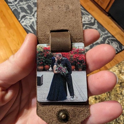 Man Accessory Leather Keychain With Photo, Personalized Gifts for Him ...