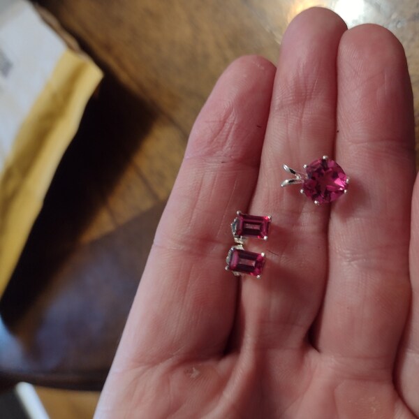 Natural Pink Topaz Gemstone, Octagon Faceted Loose Topaz Stone for ...
