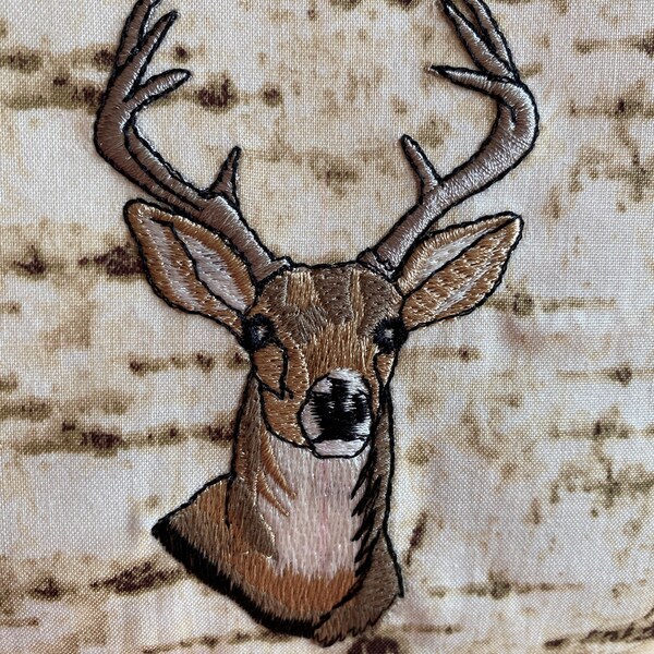 Buck Deer Head - Machine Embroidery Design, Embroidery Designs, Machine ...