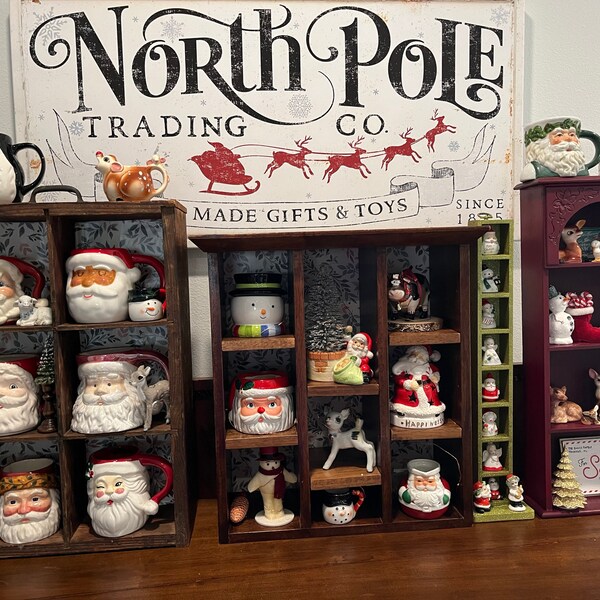 Rustic Christmas Sign North Pole Trading Company Sign Modern Farmhouse ...