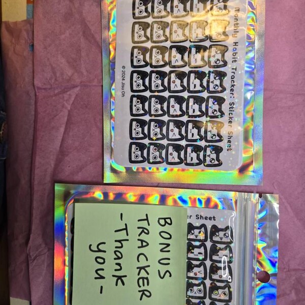 Daily Routine Tracker With Cat Stickers for Journals and Planners ...