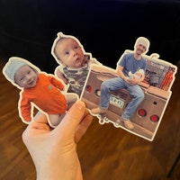 Custom Face Sticker, Photo Face Sticker, Personalized Face Sticker ...