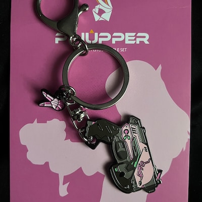 D.va Light Gun Keychain Overwatch Dva Pistol Keychain Dva Metal Key ...