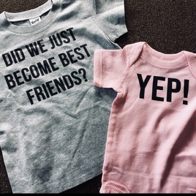 Matching Best Friend Tees Twins Did We Just Become Best - Etsy