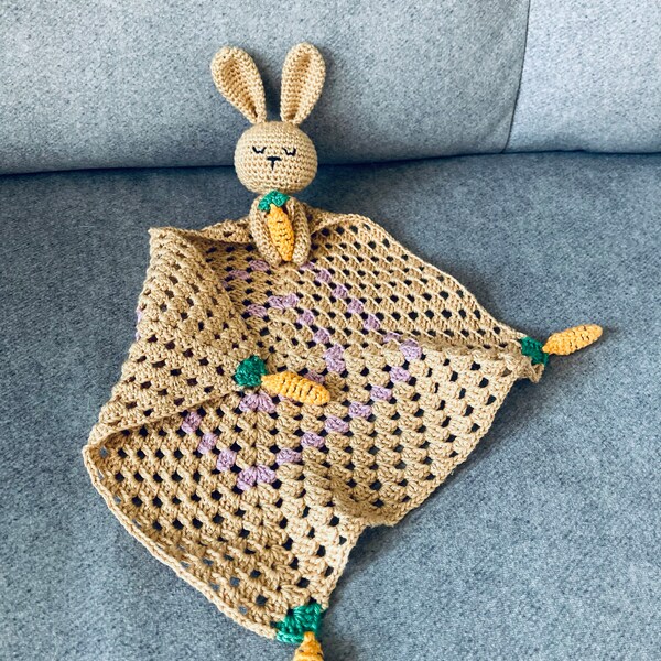 CROCHET PATTERN Rupert the Rabbit Crochet Amigurumi Bunny Lovey ...