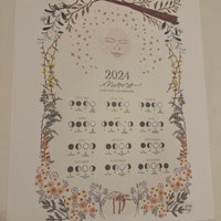 Lunar Calendar 2024 Moon Phases 2024 Moon Phases Calendar Manifesting ...