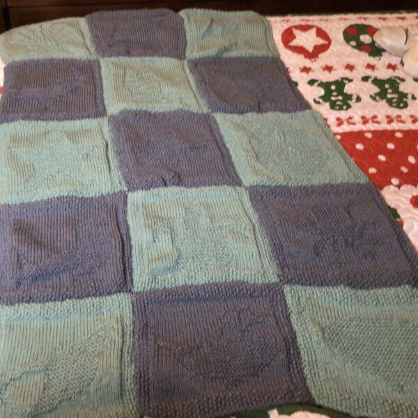 Knitting Pattern for Dolphin Dishcloth or Blanket Square - Etsy