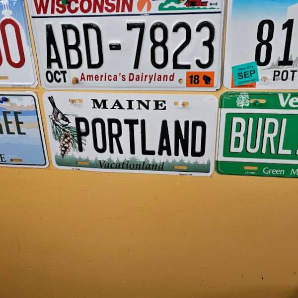 License Plate Pick Your State, All Authentic License Plates, Real ...