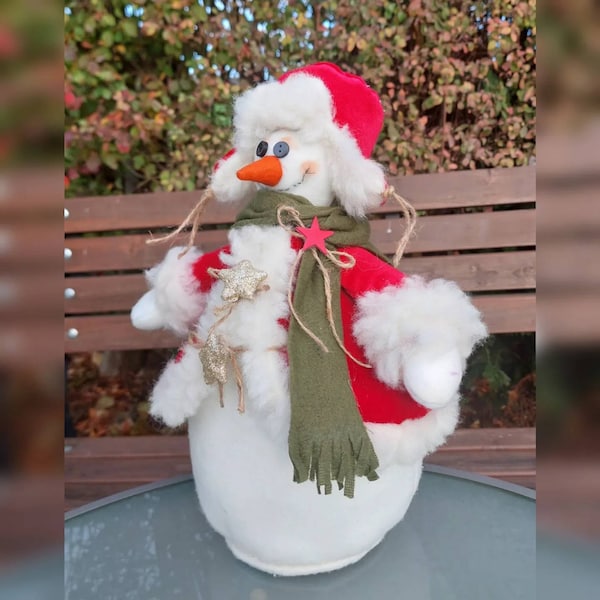 Pattern Pdf Snowman Christmas New Year, Snowman in Coat, Snowman in a ...
