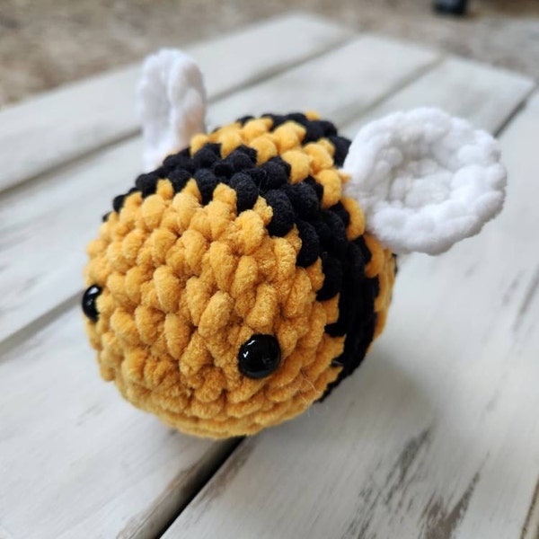 2n1 Bee Crochet Pattern: Amigurumi Bee, Bumblebee Plush, Jumbo Bee ...
