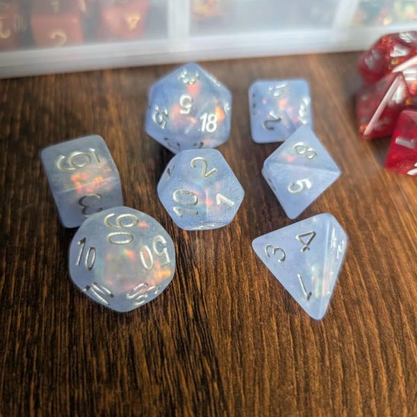Mushroom Dice Vault and Multicolored Mushroom Dice Set, Dice Set ...