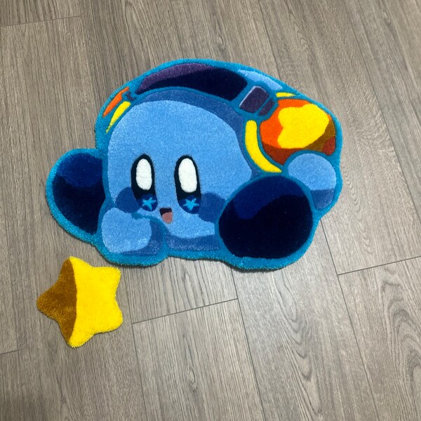 Kirby Headphones Rug | Kirby Rug | Kirby, Girl Room Decor | Pink Rug ...