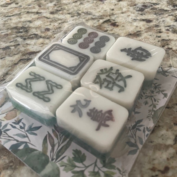 Mahjong Tile Soap Set: Customizable Vegan Guest Soaps - Etsy