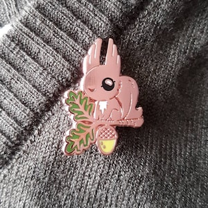 Red Squirrel Rose Gold Enamel Pin Badge - Etsy