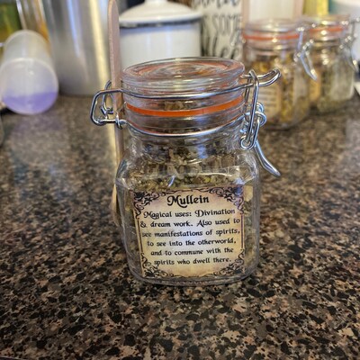Mullein Herb & Jar - Etsy