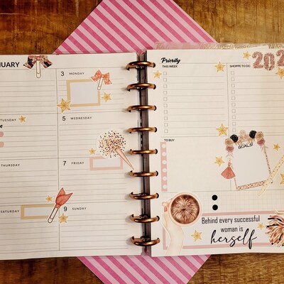 EDITABLE Happy Planner Dashboard Layout, CLASSIC Happy Planner ...