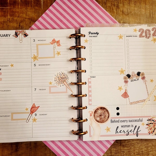 EDITABLE Happy Planner Dashboard Layout, CLASSIC Happy Planner ...