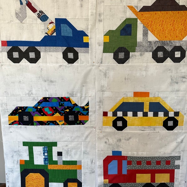 PDF Quilt Block Pattern – Nascar – Vehicle Quilt - Etsy
