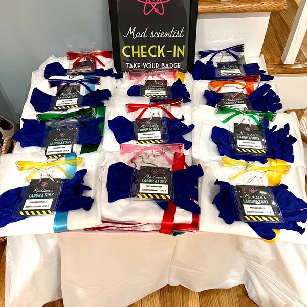 Science Party ID Badge - Scientist Badge - Science Lab Badge ...