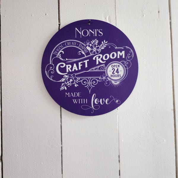 Custom Metal Craft Room Decor, Quilt Room, Personalized Sign, Custom ...