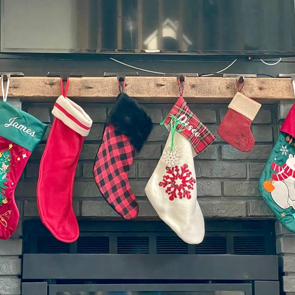 Personalized Christmas Stockings Luxury Velvet Stocking Embroidered ...