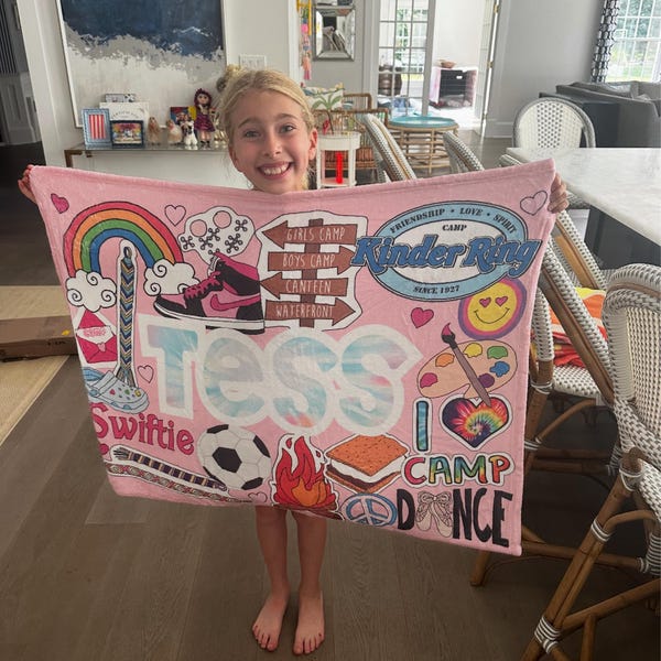 Graffiti Stars & Smiles Floor Mat | Custom | Personalized | Camp Bunk ...