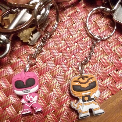 Power Rangers Keyrings/keychains Cartoon Cute Emo Kids Goth Fun Jake ...