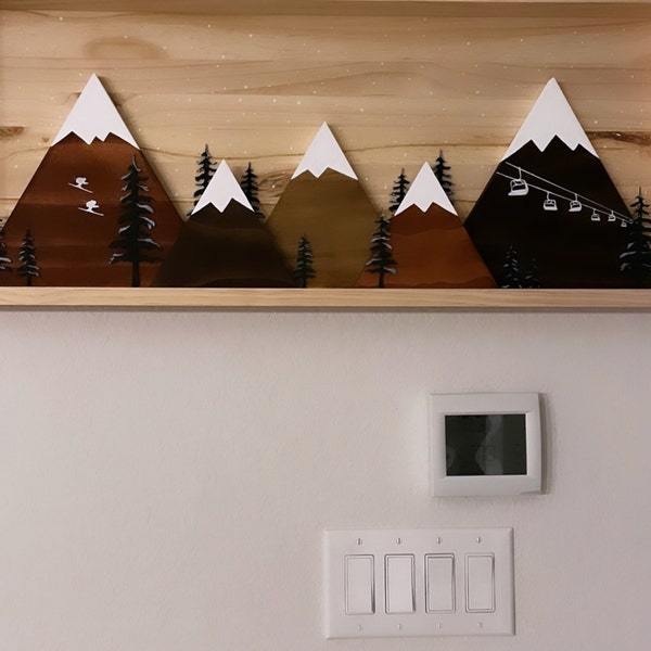 Handcrafted Wooden Pine Tree Decor With Lights: Christmas Cabin Decor ...