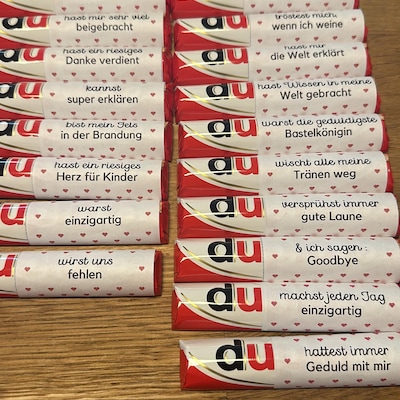 56 Duplo Banderolen Abschiedsgeschenk Kollegen, Ruhestand Geschenke ...