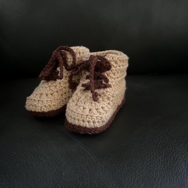 CROCHET PATTERN Cute Baby Sneaker Crochet Booties "federation" Runners ...