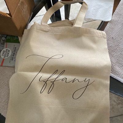 Personalized Script Tote Bag Wedding Welcome Bag Bachelorette Party ...