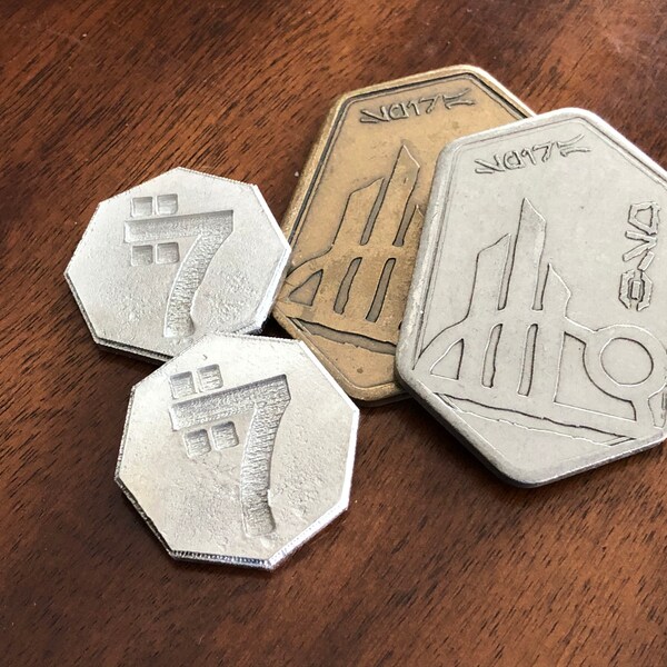 Galactic Credits (set of 2) - Metal Coins for Star Wars Sabacc - Etsy