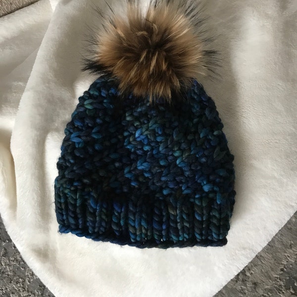 KNITTING PATTERN - the Gales of November Hat, Super Bulky Knit Hat ...