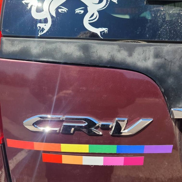 LGBT Gay Pride Rainbow Flag Car Vinyl Decal or Magnet Outdoor Window ...